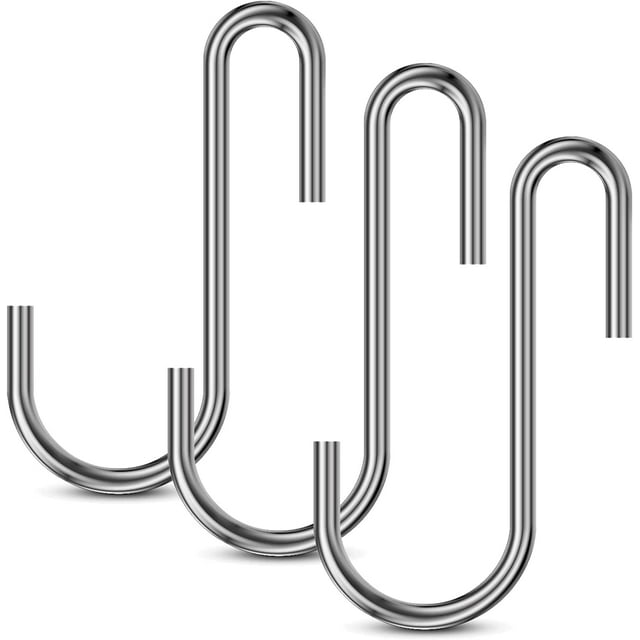 30 Pack Heavy Duty S Hooks Pan Holders Pot Rack Hooks for Hanging ...
