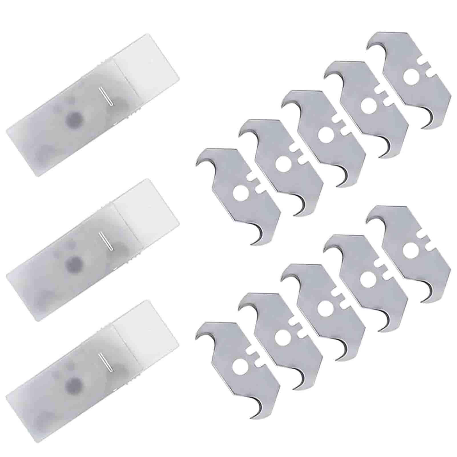 30 Pack Hook Utility Blades Heavy Duty SK5 Steel Hook Blade for Box ...