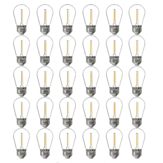 FLSNT 30-Pack Bright Patio LED String Light Replacement Bulbs, E26 Base ...