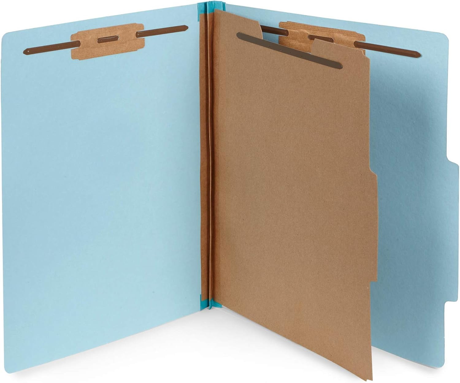 30-Pack Light Blue Letter-Size Classification Folders with 1 Divider, 2 ...