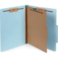 30-Pack Light Blue Letter-Size Classification Folders with 1 Divider, 2 ...