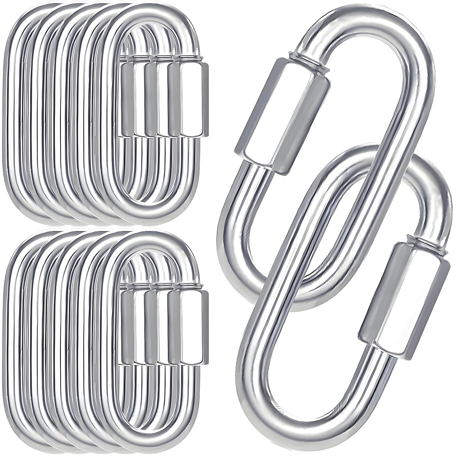 30-Pack M10 Quick Links Screw, 4Inch Threaded Quick Chain Link ...