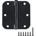 30 Pack Matte Black Door Hinges 3.5 x 3.5 Inch Interior 3 1/2 Inch Door ...