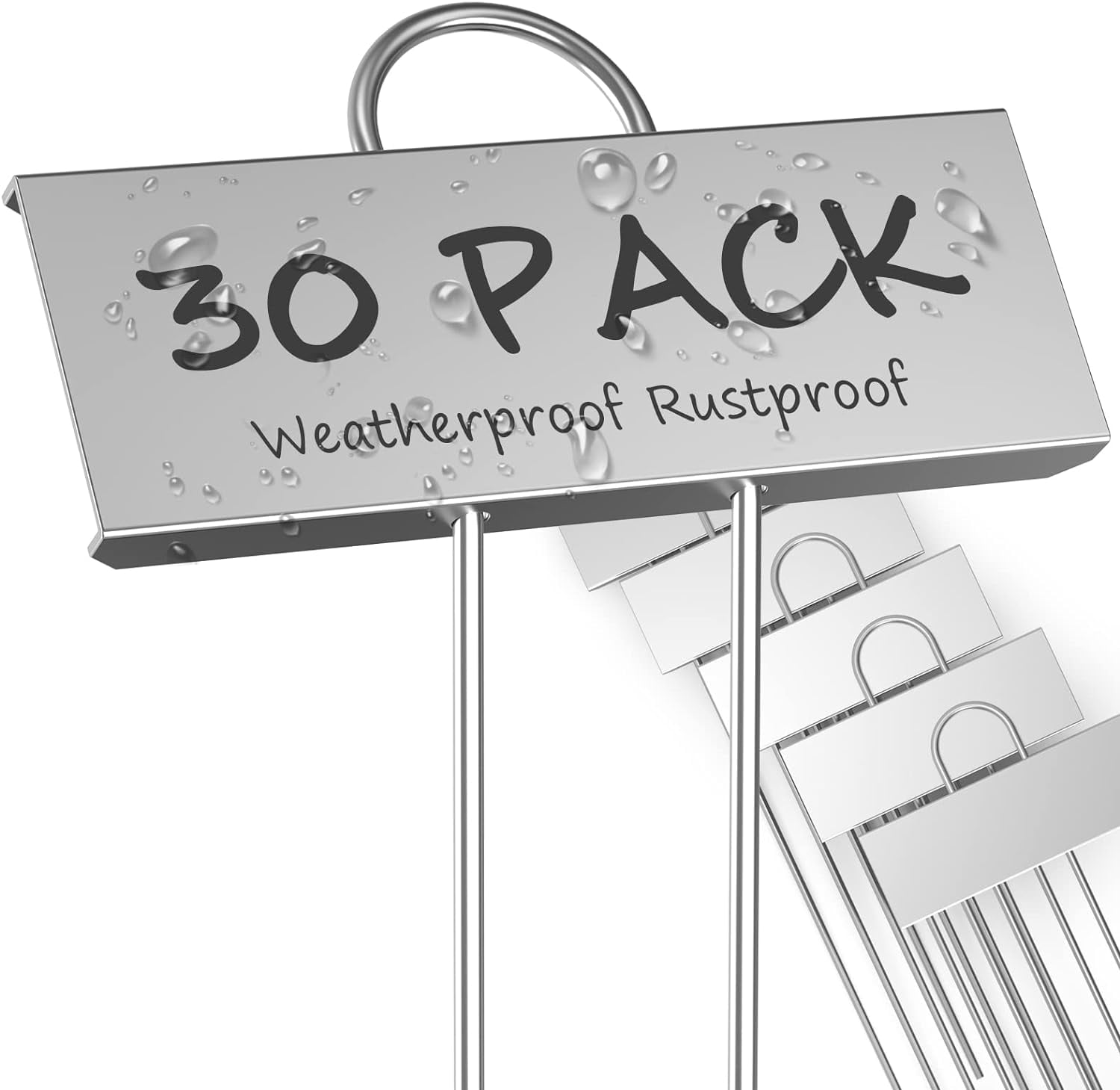 30-Pack Metal Plant Labels Weatherproof Garden Markers,Height 10.6 ...