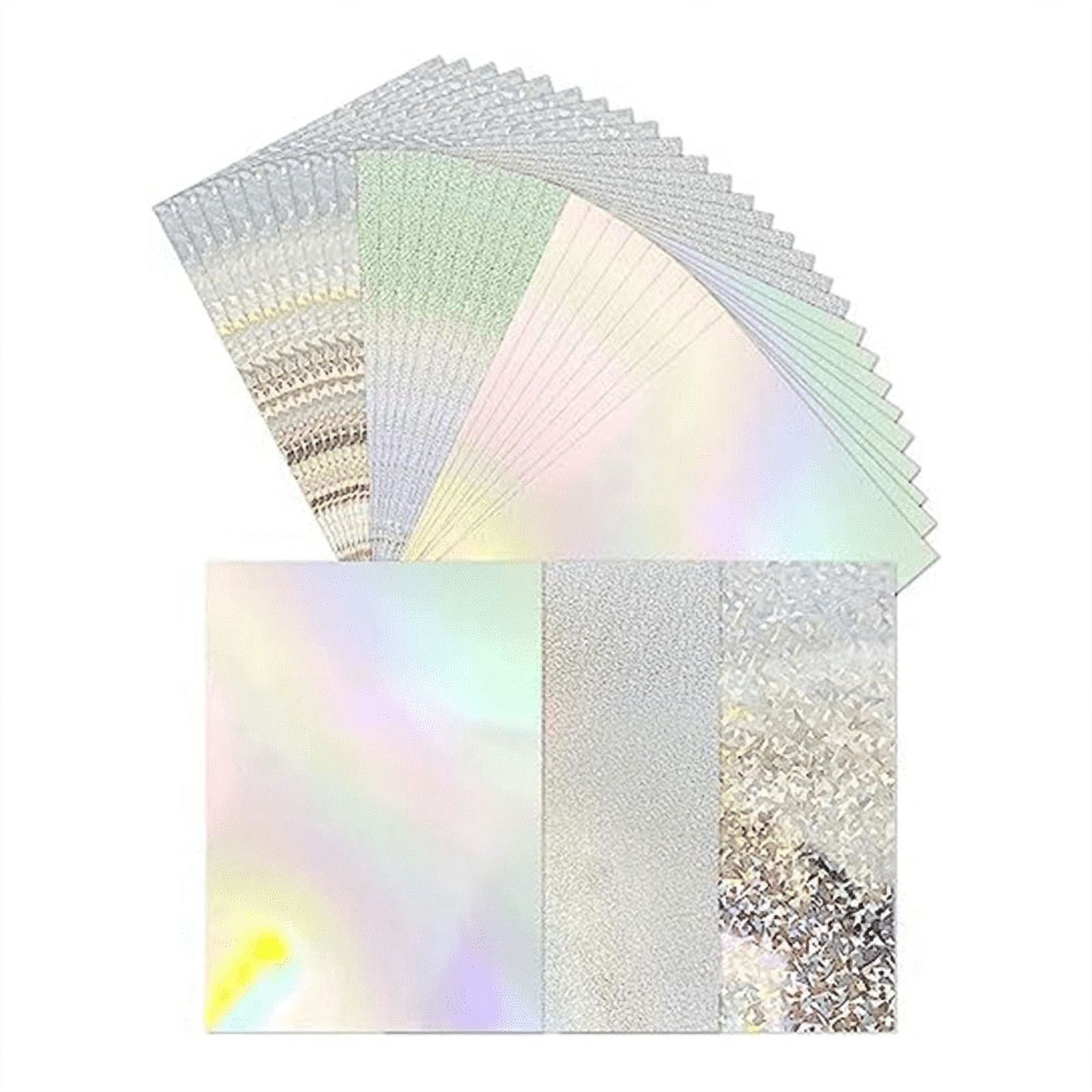 30-Pack Metallic Holographic Cardstock Shiny Fluorescent A4 Thick ...