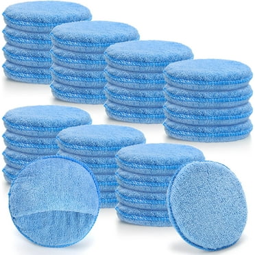 6 PCS Microfiber Wax Applicator Pad with Finger Pocket, 5 Inch Ultra ...