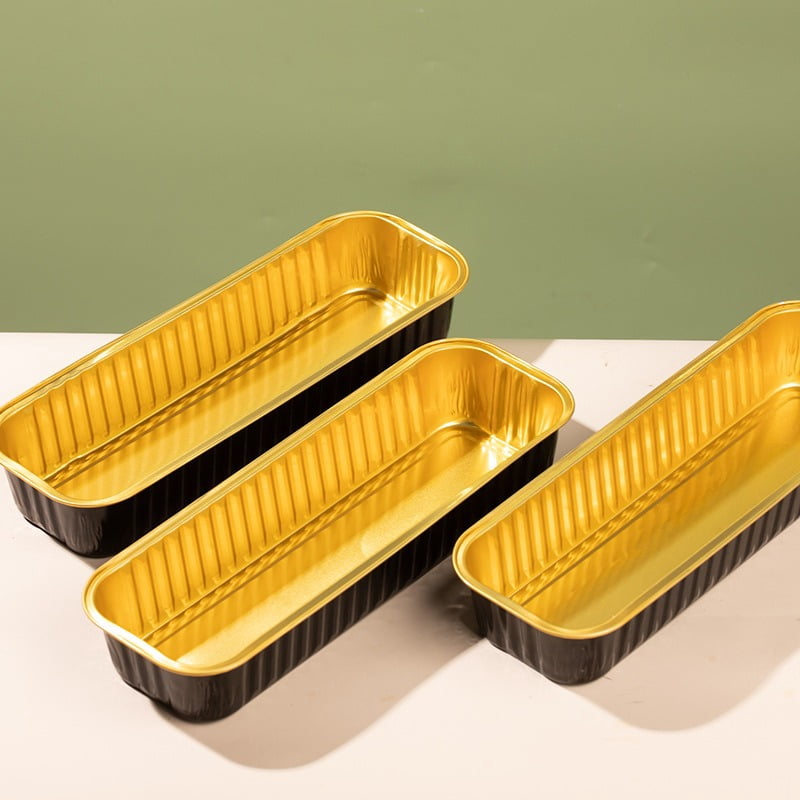 30 Pack Mini Loaf Baking Pans with Lids (6.8oz) Rectangle Aluminum Foil ...