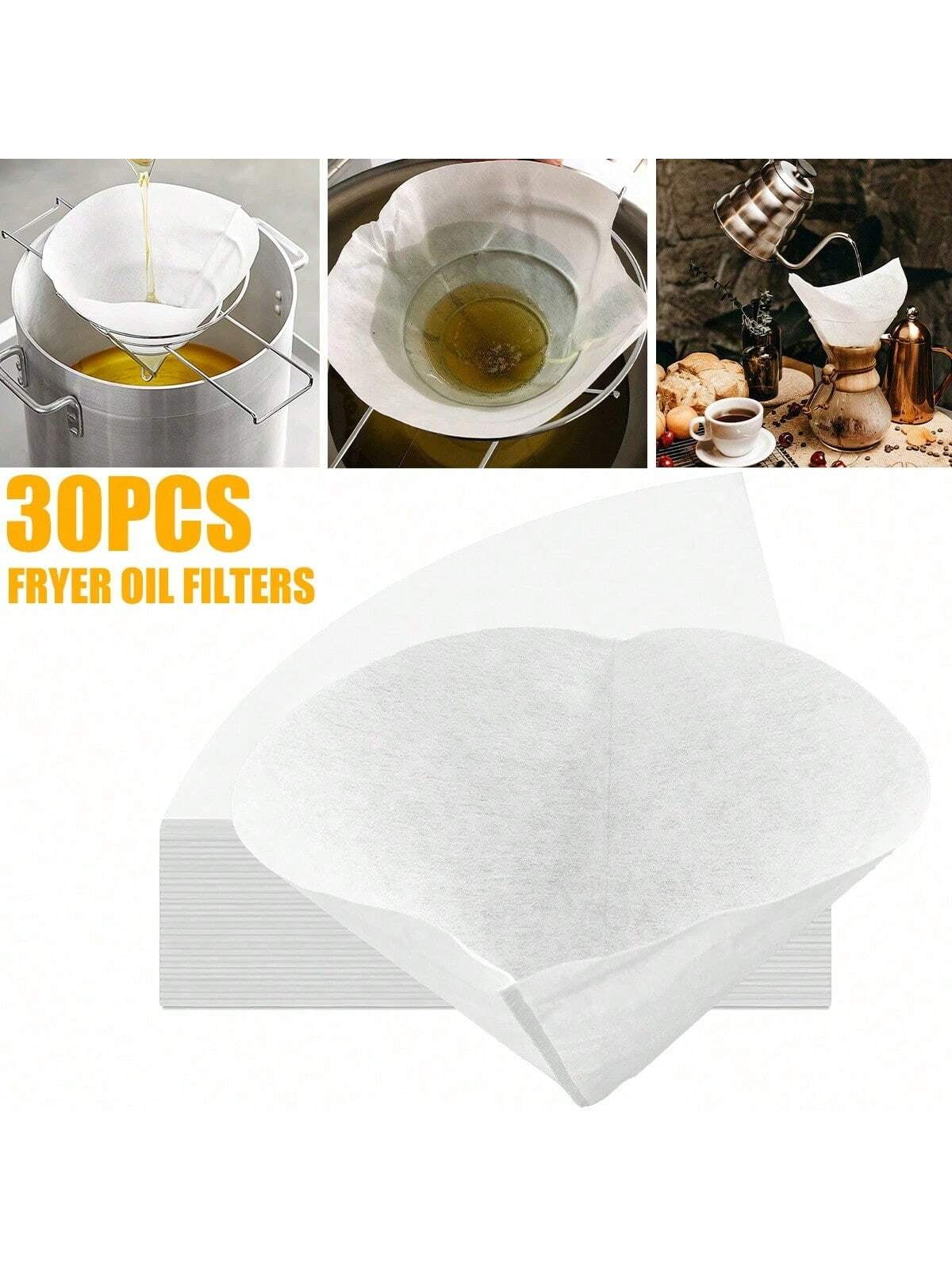 30-Pack Non-Woven Oil Filter Cones - Commercial Grade Fryer & Maple ...