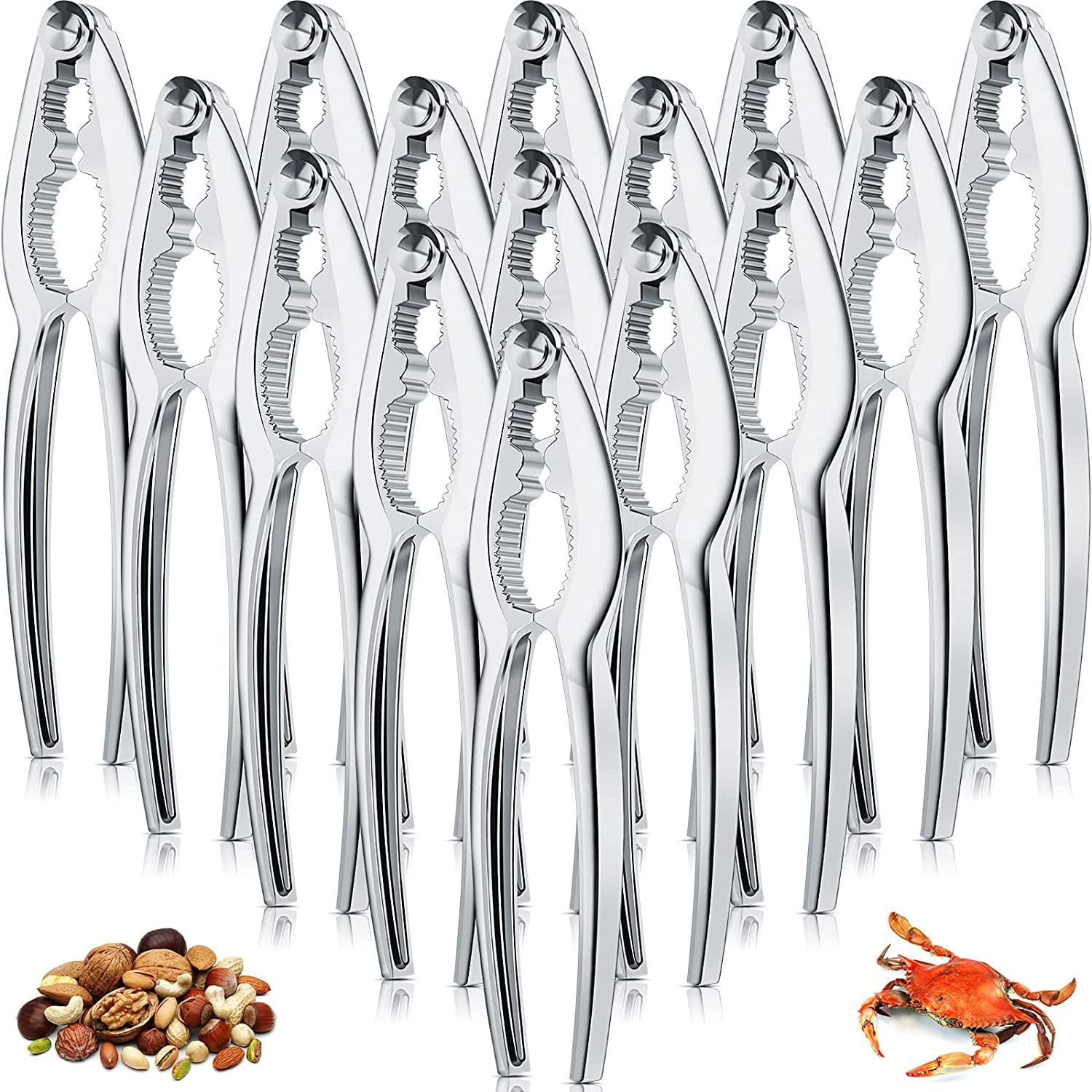 30 Pack Nut Crackers Tool Bulk Crab Crackers and Tools Heavy Duty Crab ...