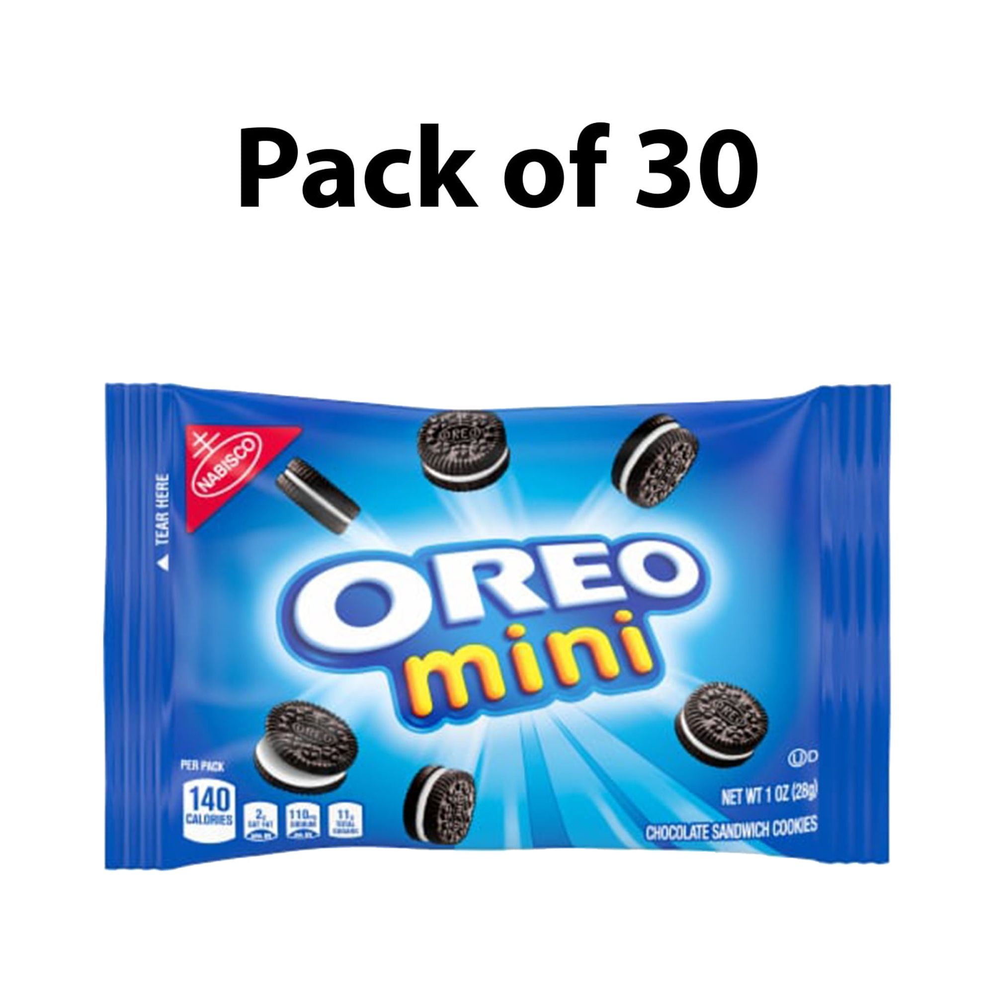 30 Pack Oreo Mini Mix Sandwich Cookies - Fresh Snacks for Regular Diet ...