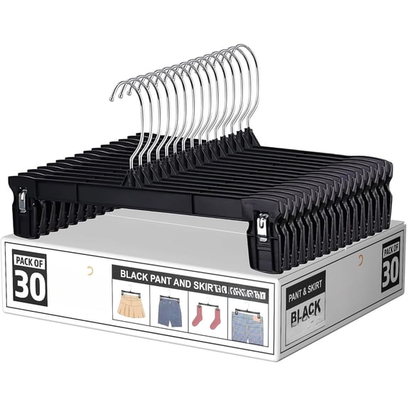 30 Pack Pants s - 10 Inch Slim Plastic Clothes s with Clips for Skirts ...