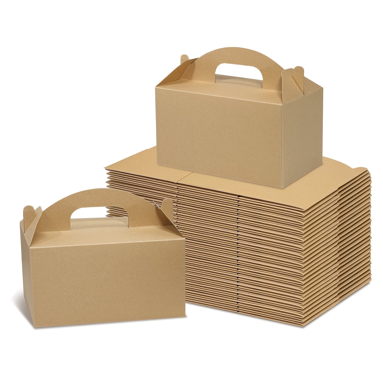 30 Pack Party Treat Boxes, 6 x 3.5 x 3.5 Inches Brown Gift Boxes with ...