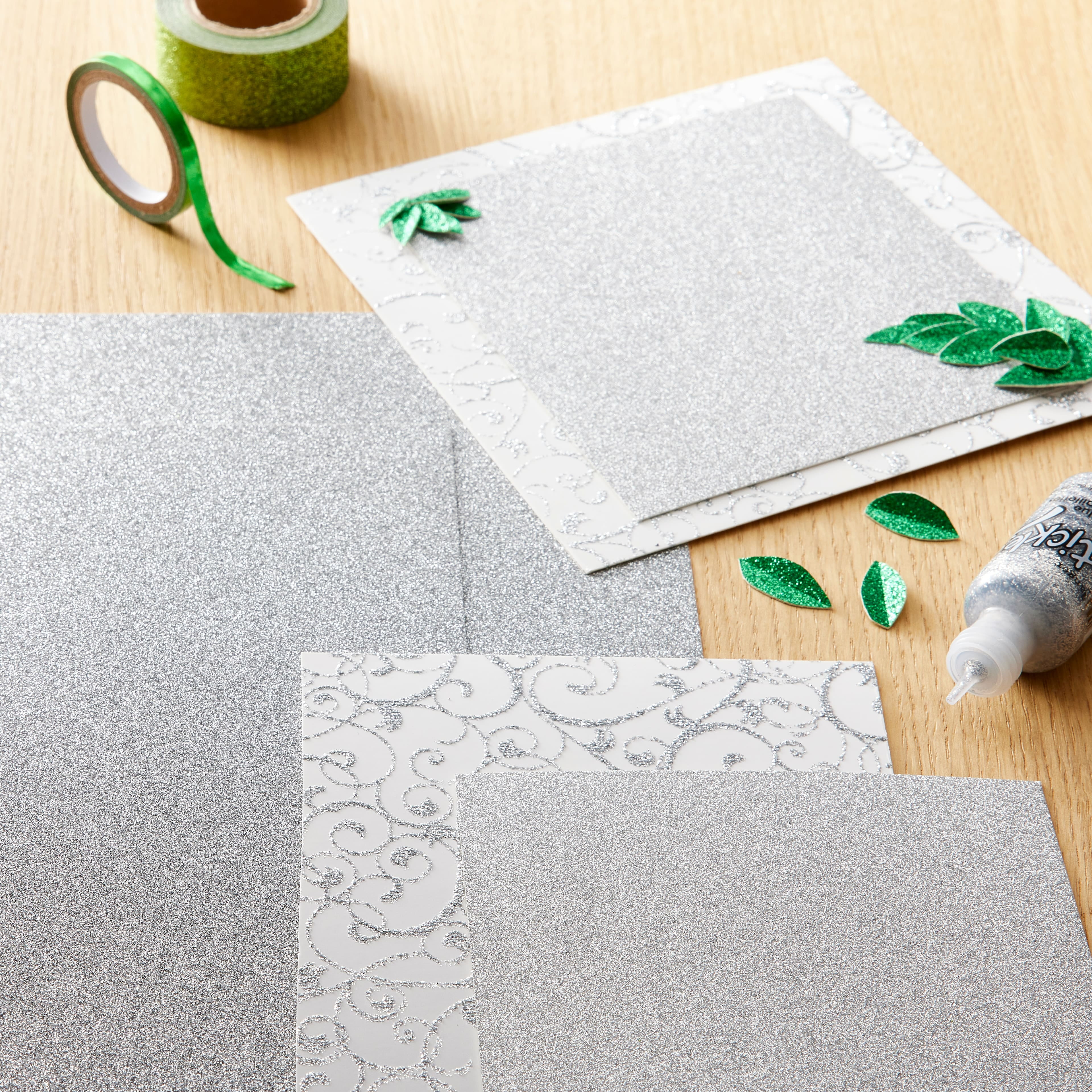Recollections Pewter Smooth Glitter Paper, 12" x 12", 30 Pack - Walmart.com