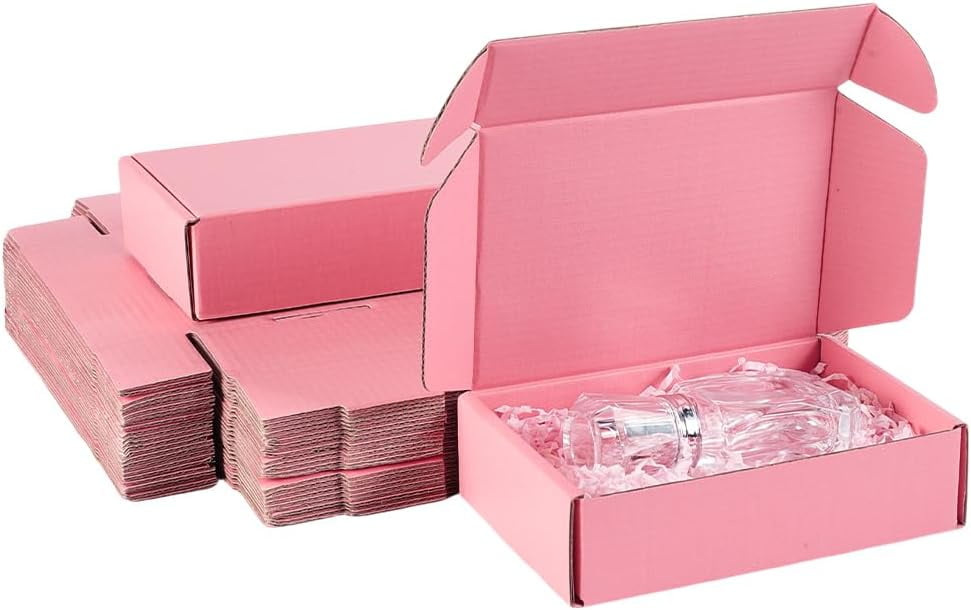 30 Pack Pink Shipping Box for Pakaging Mailer Boxes Cardboard Box for ...