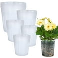 30 Pack Plant Nursery Pots,Plastic Planter with Drainage Hole,Plastic ...