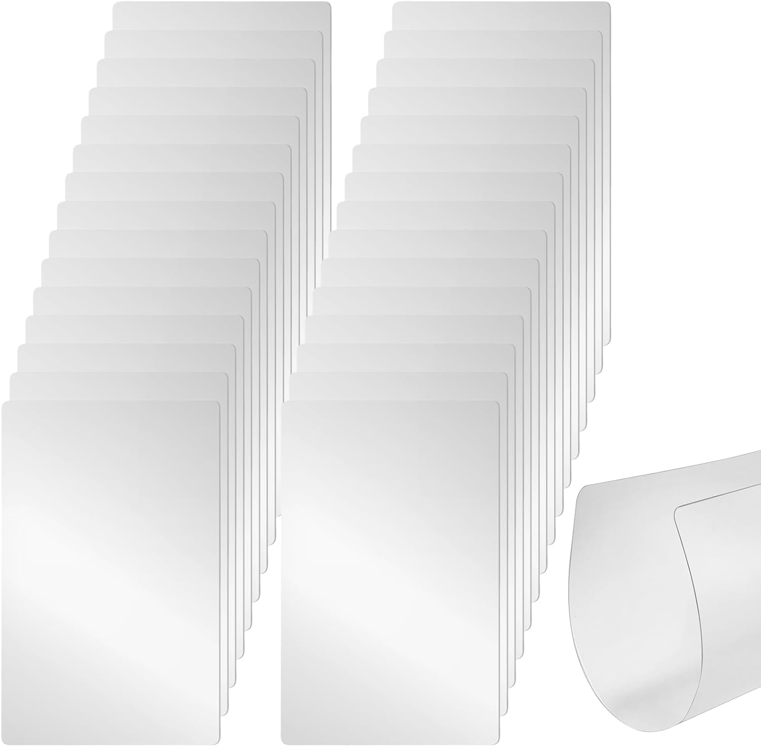 30 Pack Plastic Cutting Board Mats, Flexible Clear Cutting Mats 17 x 11 ...