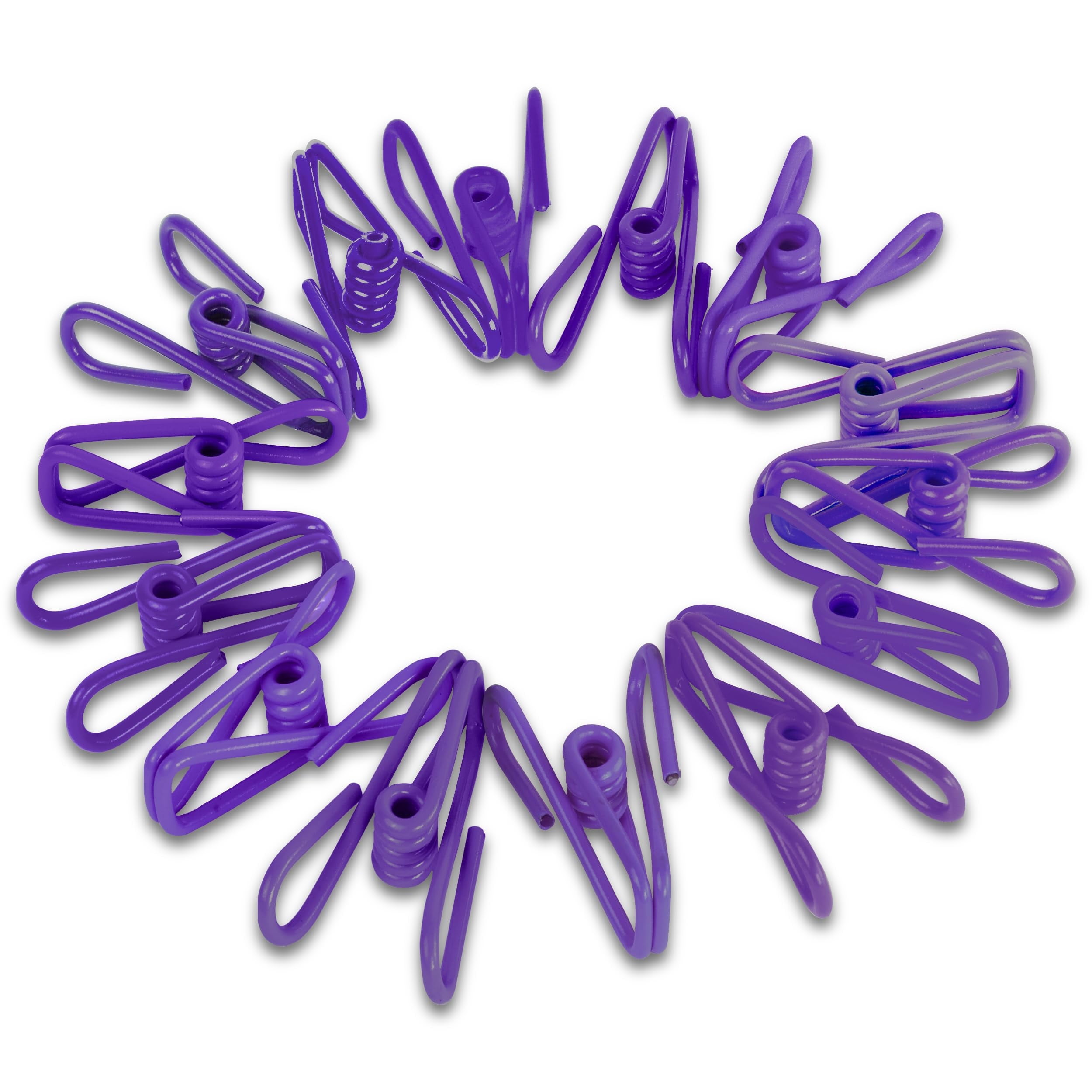 30 Pack Purple Chip Bag Clips for Food - PVC 2 Inch Coated Sealer for ...