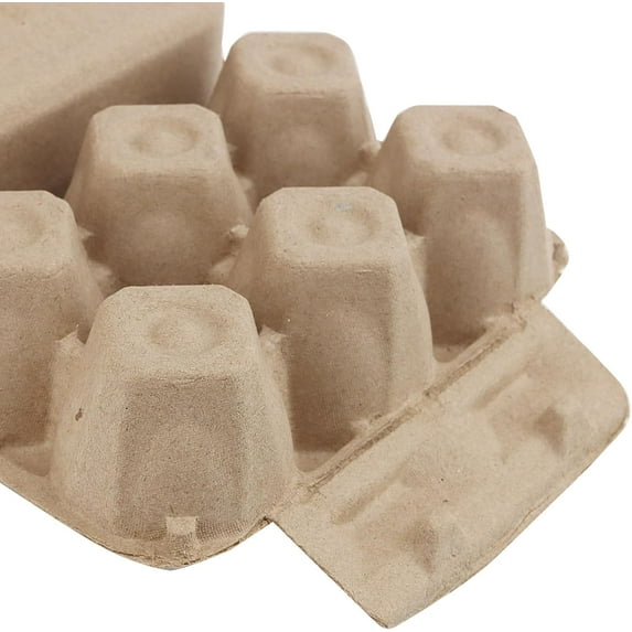 30 Pack Recycled Paper Egg Cartons, Half Dozen Empty Egg Boxes for 6 ...