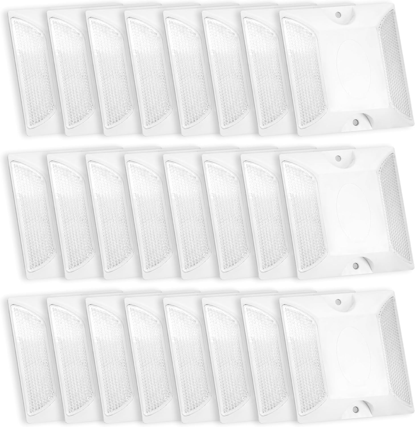 30 Pa Reflective Driveway Markers Road Pavement, 4 x 4 Inch Street ...