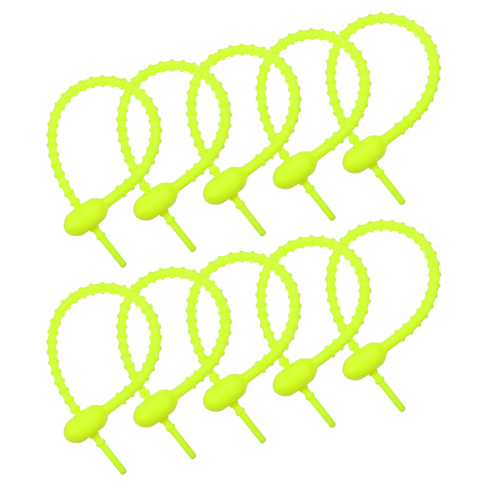 30 Pack Reusable Silicone Ties, 8.5 Inch Cable Ties, Bread Ties Solvent ...