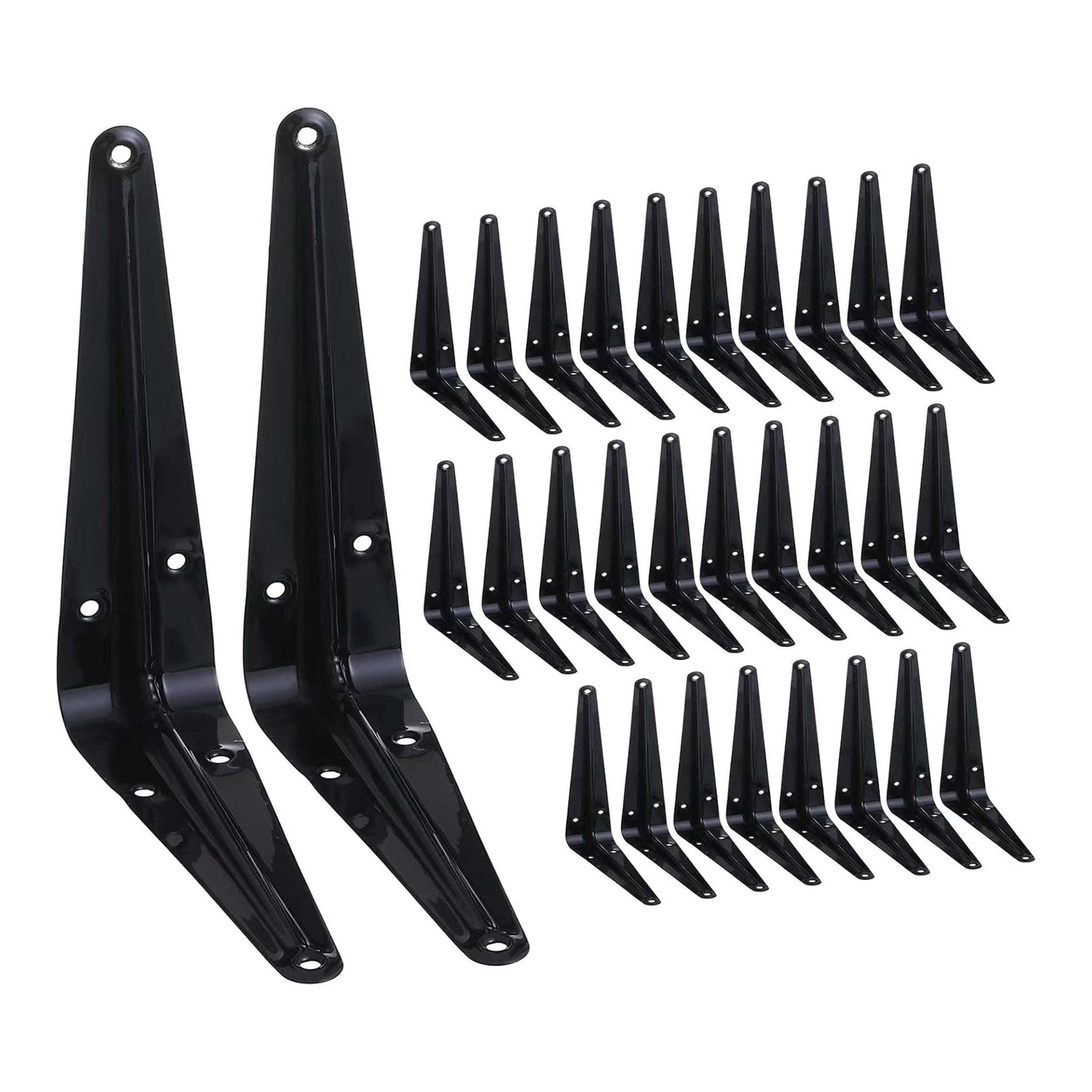 30 Pack Shelf Brackets 4 Inch, Heavy Duty Metal L Brackets for Floating ...