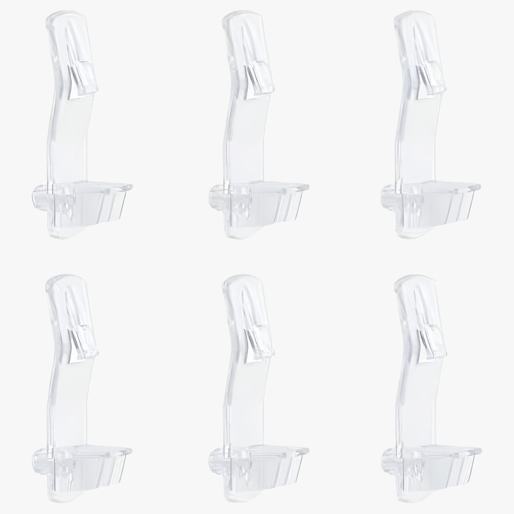Walmart 30 Pack Clear Plastic Shelf Support Pegs, Self-Locking Clips ...