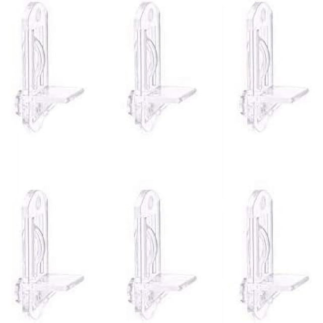 30 Pack Shelf Support Peg, Clear Plastic Cabinet Shelf Pins, Self ...