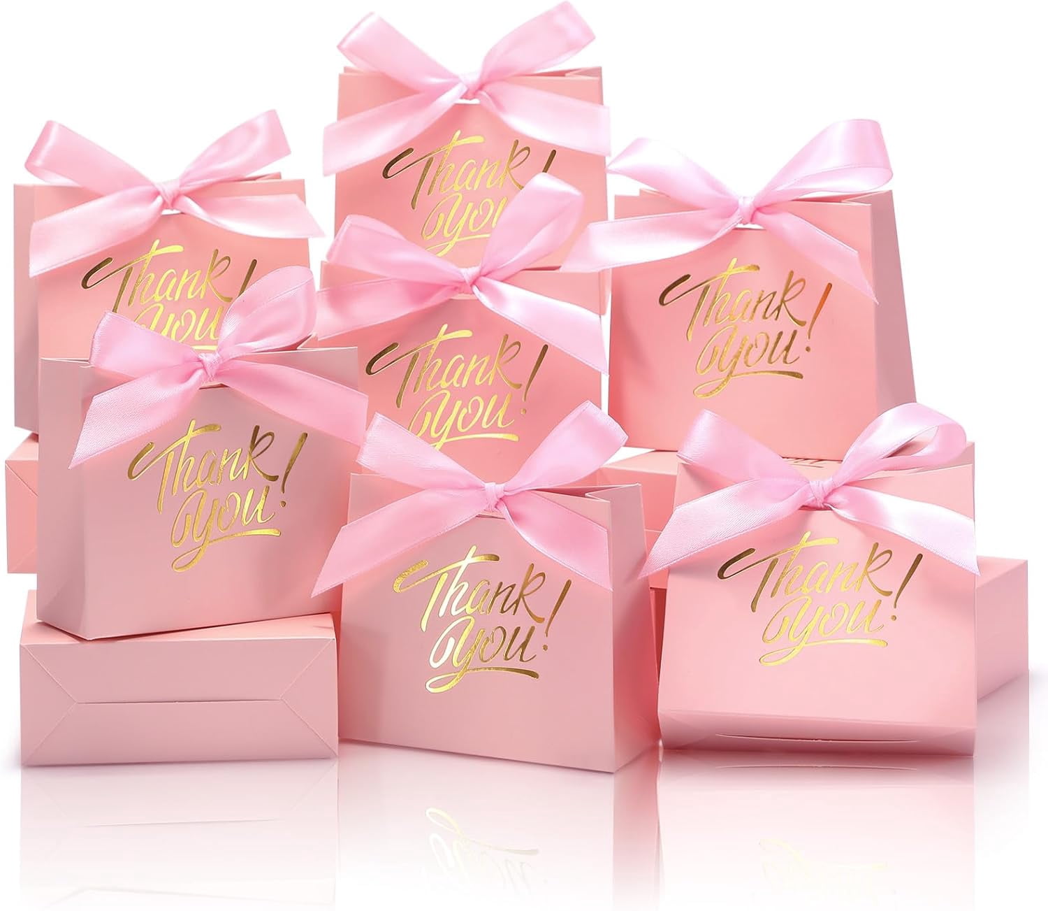 30 Pack Small Thank You Gift Bags, 4.5x1.8x3.9in Party Favor Bags with ...