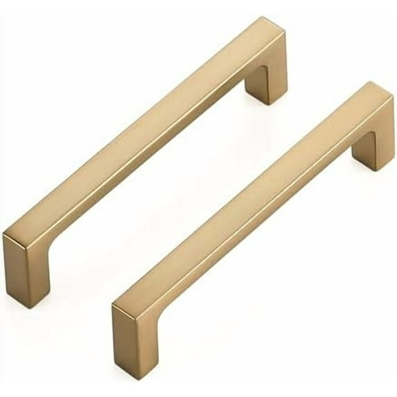 30 Pack Solid 4 Inch Kitchen Square Cabinet Handles Champagne Bronze ...