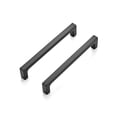 30 Pack Solid 5 Inch Kitchen Square Cabinet Handles Matte Black Pulls ...