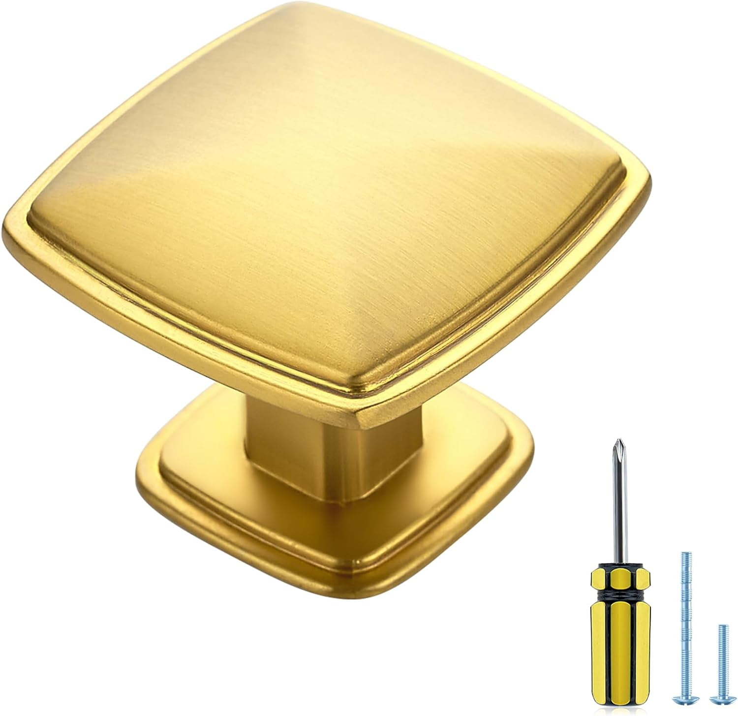 30 Pack Solid Knobs Kitchen Cabinet Knobs Round Knobs Dresser Drawer Knobs Gold Cabinet Hardware ...