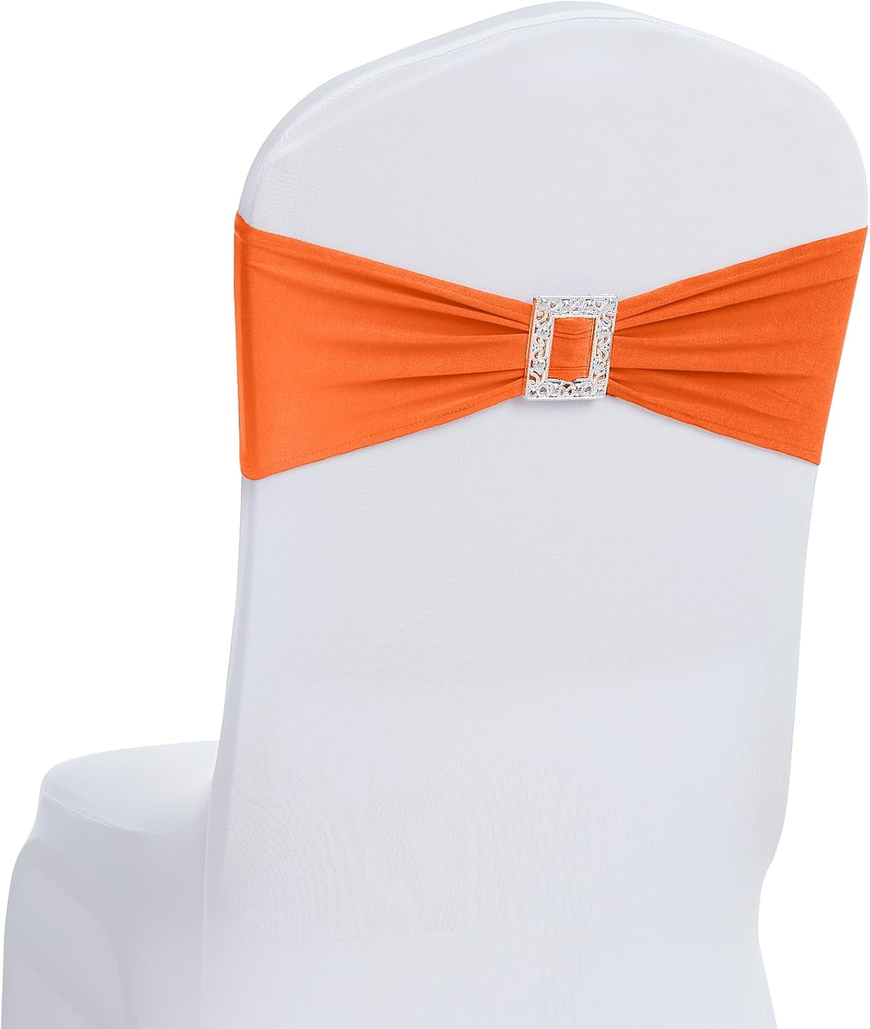 30 Pack Spandex Chair Sashes Bows Stretch Chair Cover Band with Buckle ...