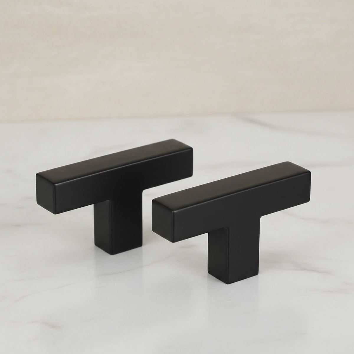 30 Pack Square Cabinet Pulls Matte Black Stainless Steel Kitchen Drawer ...