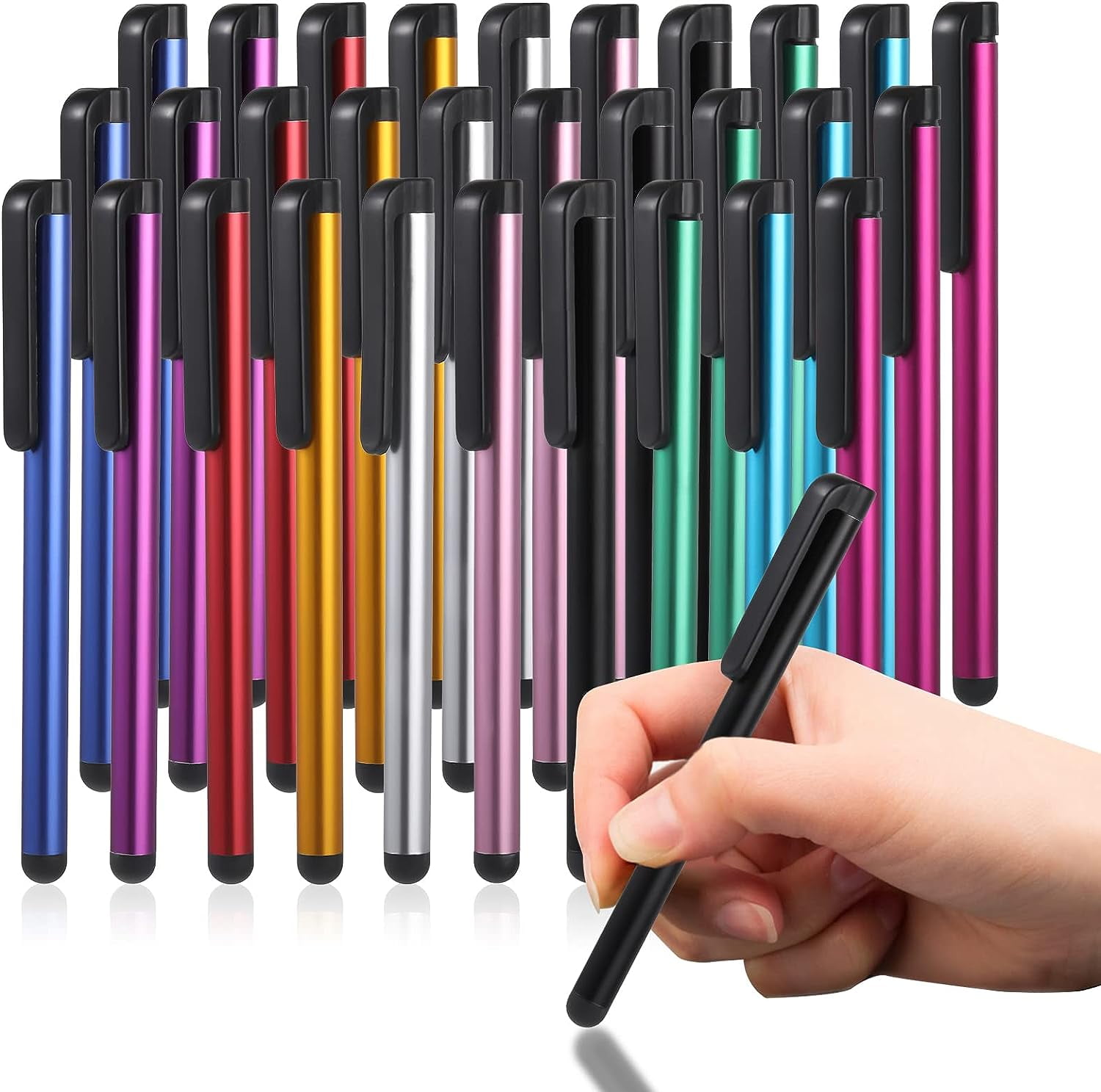 30 Pack Stylus Pens, Universal Capacitive Touch Screen Pens for Tablets ...
