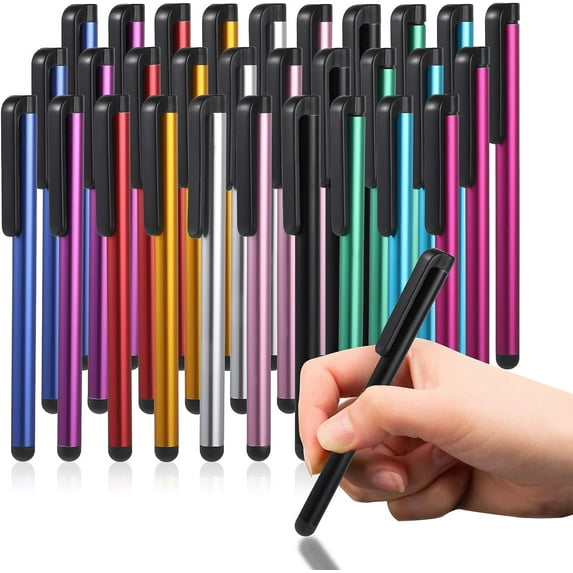 30 Pack Stylus Pens, Universal Capacitive Touch Screen Pens for Tablets ...