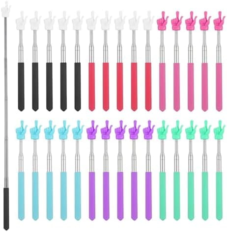 30 Pack Telescopic Teacher Pointer Finger Stick for Classroom ...