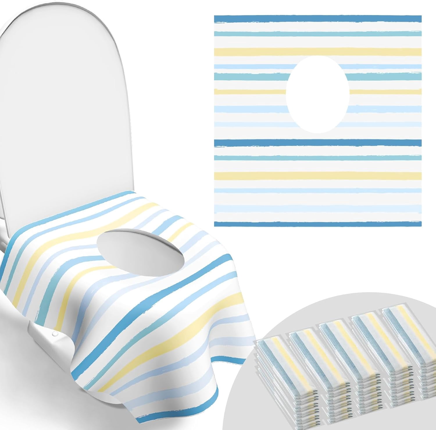 30 Pack Toilet Seat Covers Disposable, Kids, and Adults, Individually ...