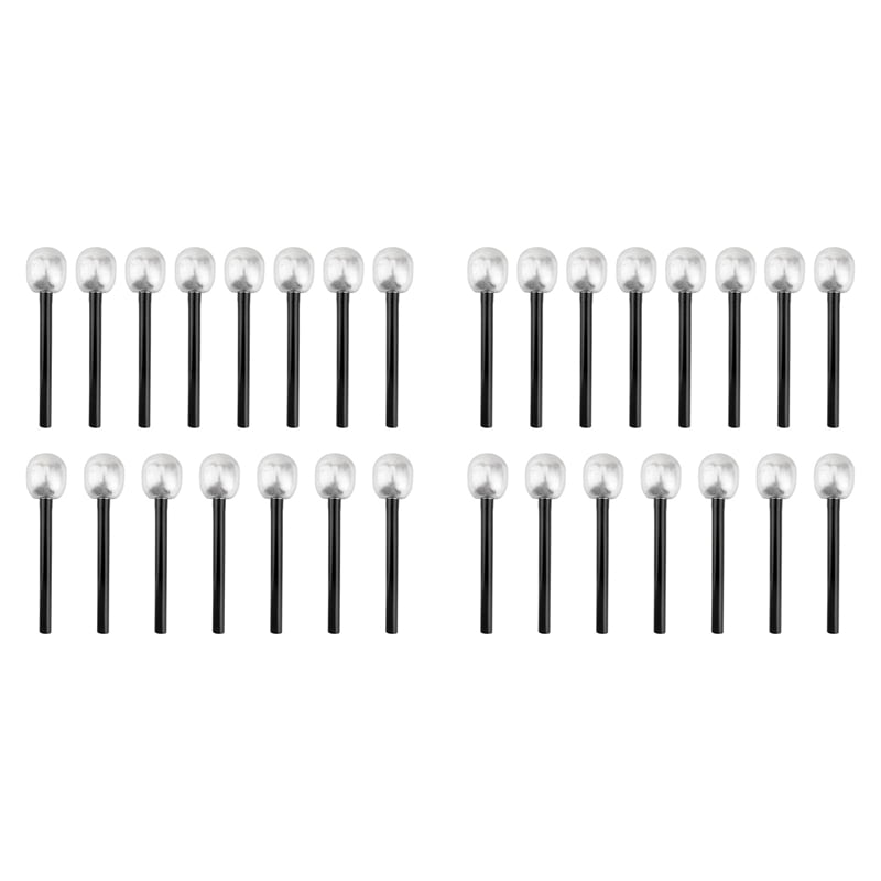 30 Pack Toy Microphone Stage Mic Silver Glitter Microphone for Cosplay ...