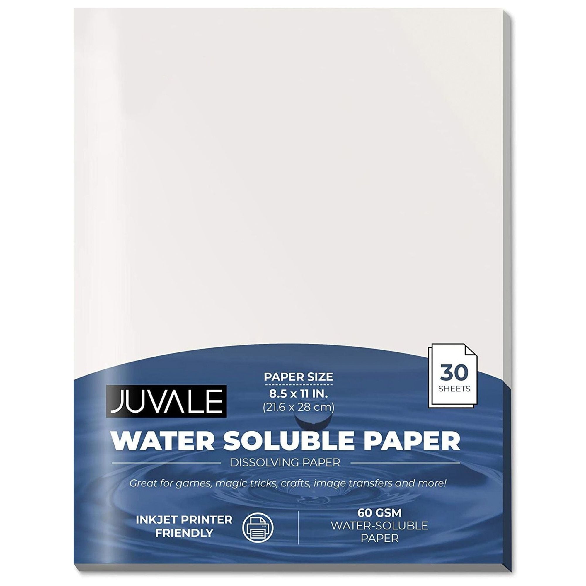 30-Pack Walmart Water Soluble Embroidery Sheets, 60gsm, Letter-Size (8 ...