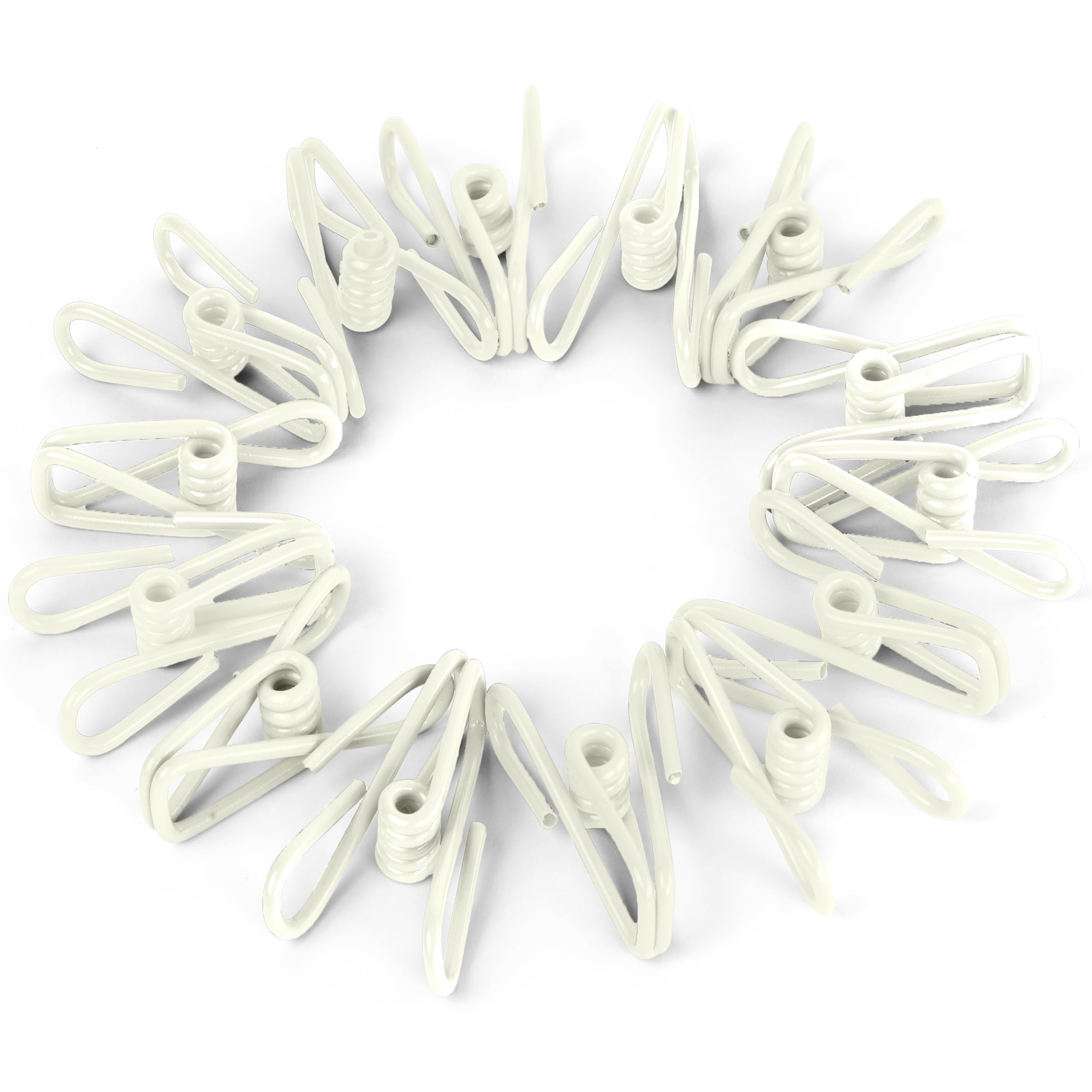 30 Pack White Chip Bag Clips for Food - PVC 2 Inch Coated Sealer for ...