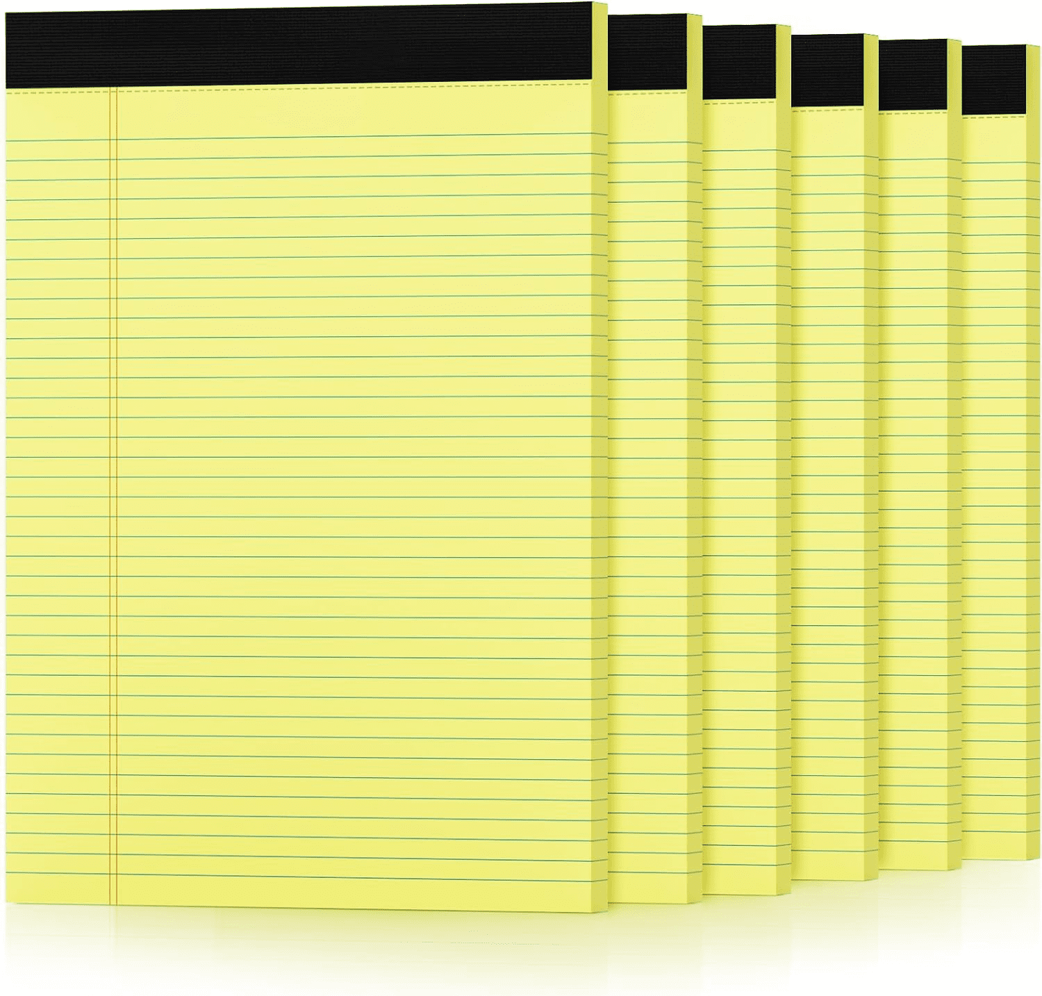30 Pack Yellow Legal Pads 8.5 x 11 College Ruled Lined Writing Note ...