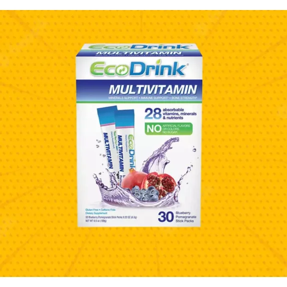 30 Packets Eco Drink EcoDrink Complete Multivitamin Electrolyt Mix ...