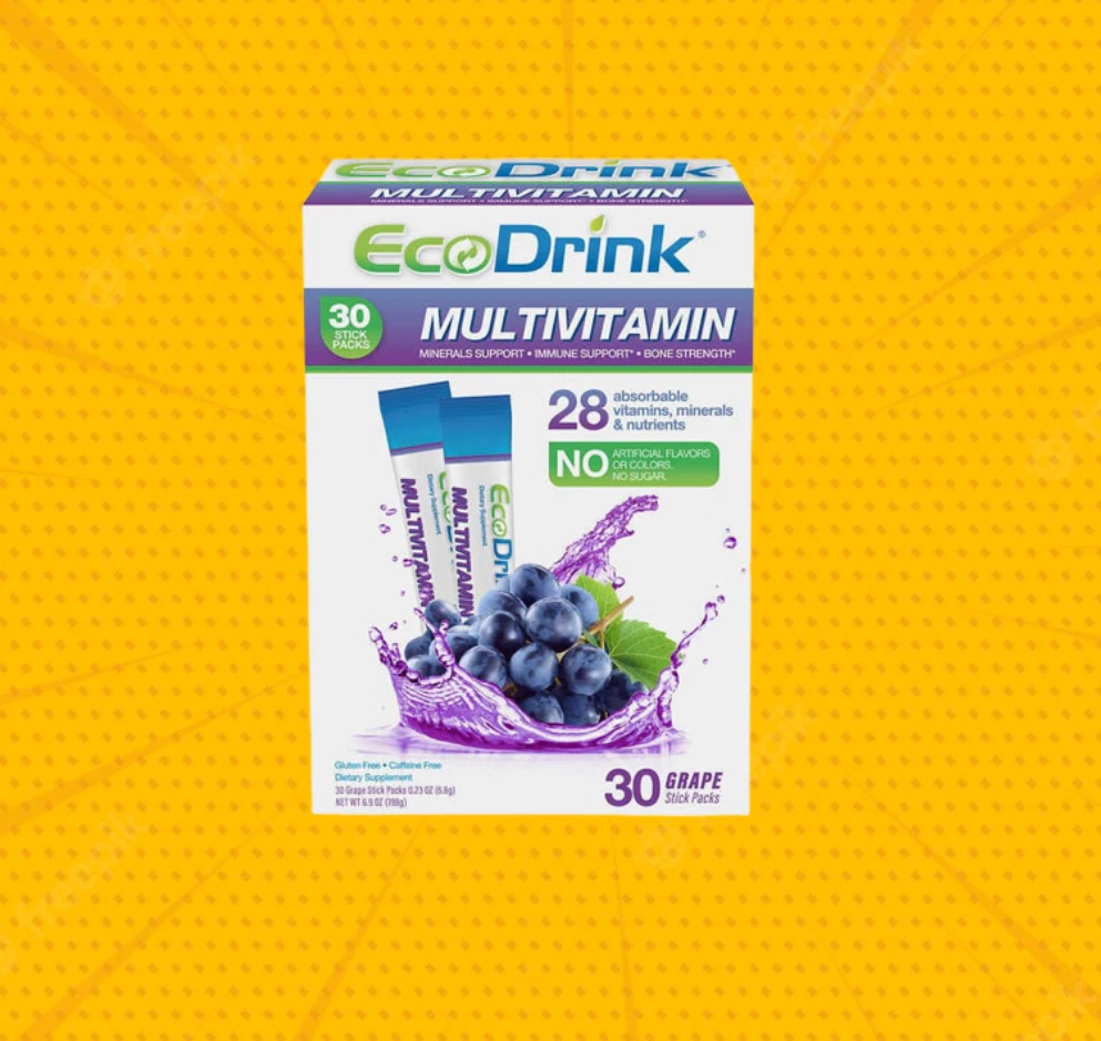 30 Packets Eco Drink EcoDrink Complete Multivitamin Electrolyt Mix ...