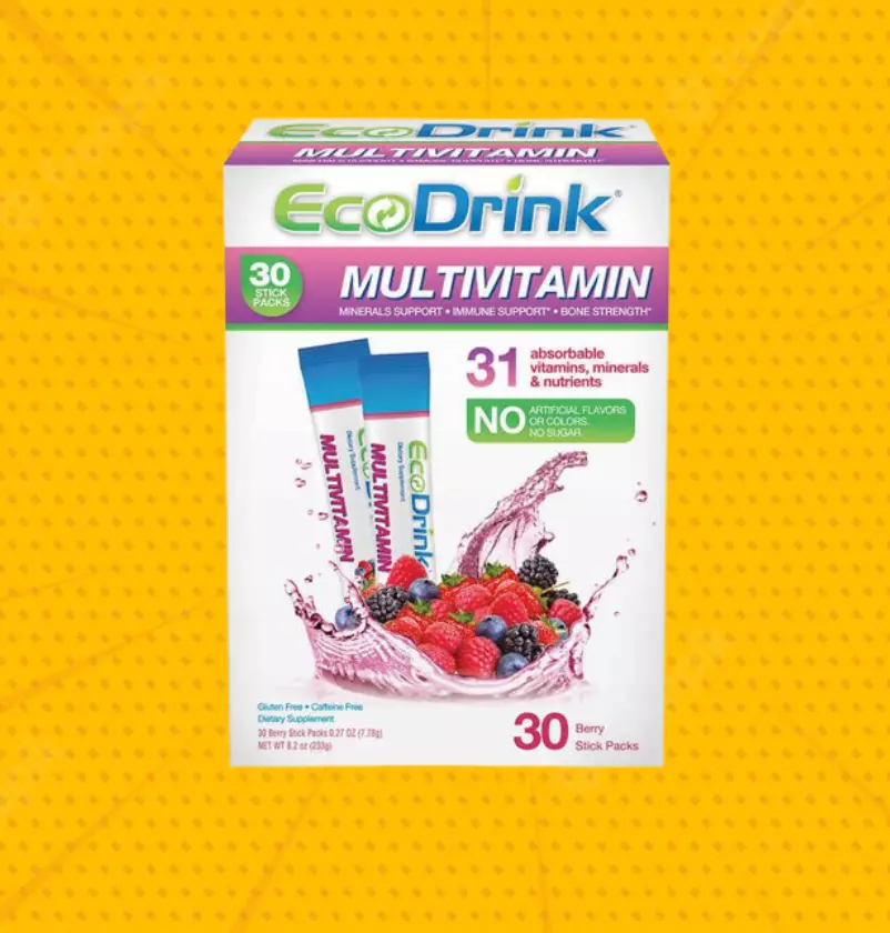 30 Packets Eco Drink EcoDrink Complete Multivitamin Electrolyt Mix ...