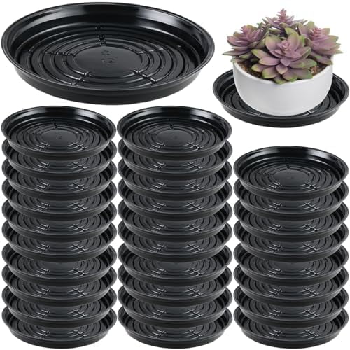 30 Packs 12 Inches Large Plant Saucers for Indoor Outdoor Use Heavy ...