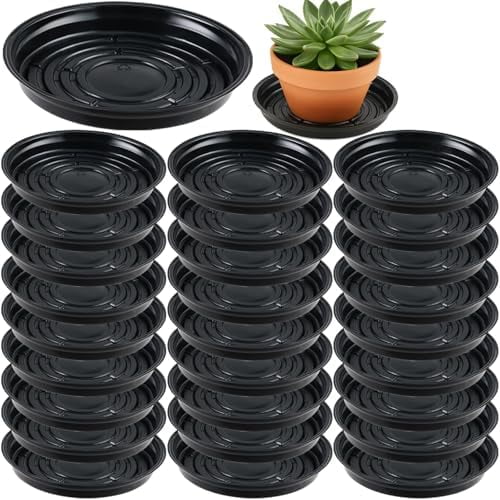 30 Packs 20" Extra-Large Plant Saucers for Indoor Outdoor Use Heavy ...