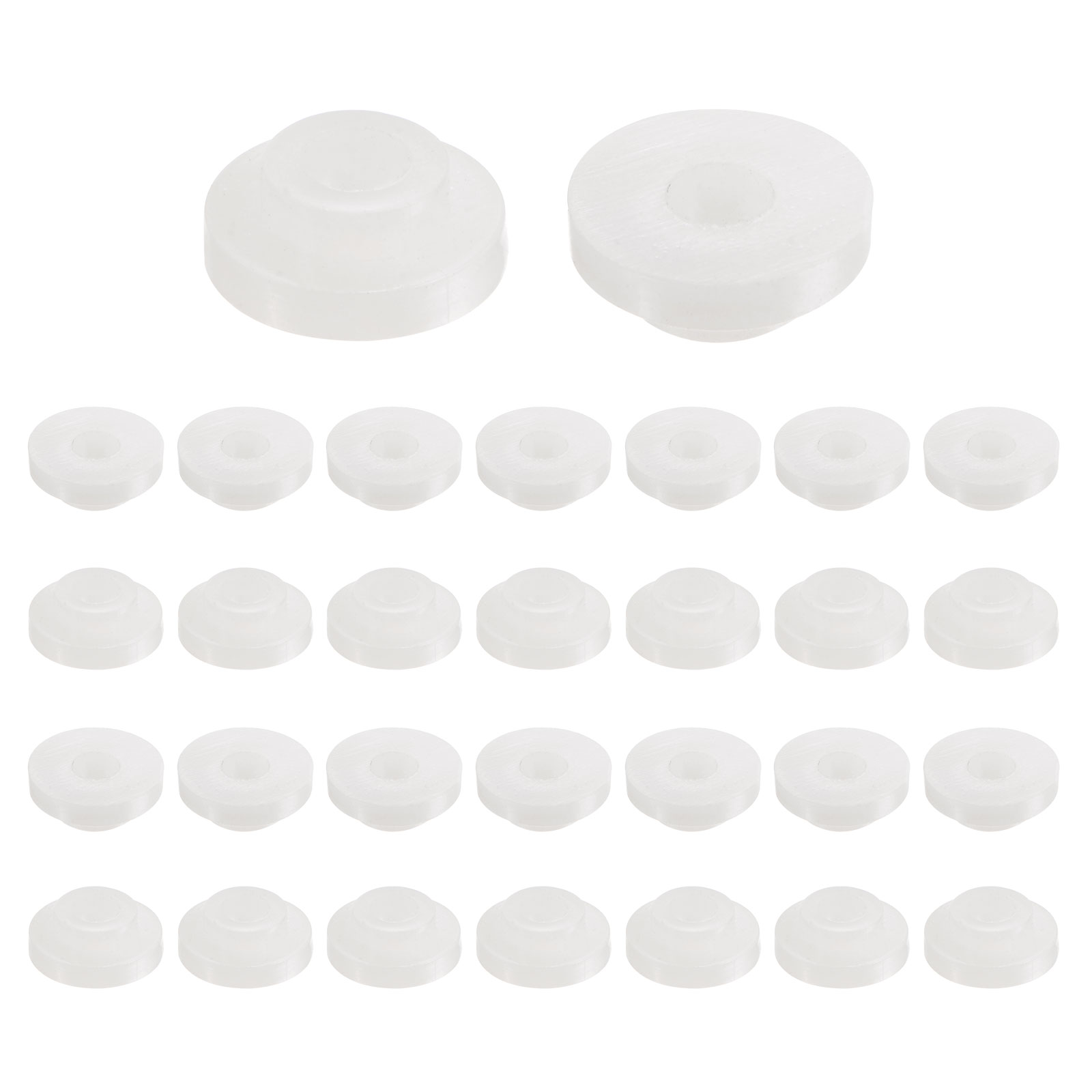 30 Packs Flanged Sleeve Bearings Plastic Bushings 3.5mm Bore x 6.5mm OD ...