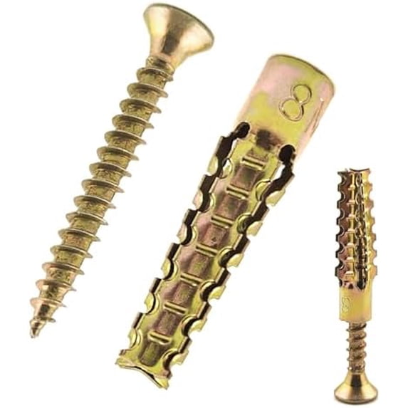 30 Packs Hollow Wall Anchors with Screws, Loose Hinge and Stripped Hole ...