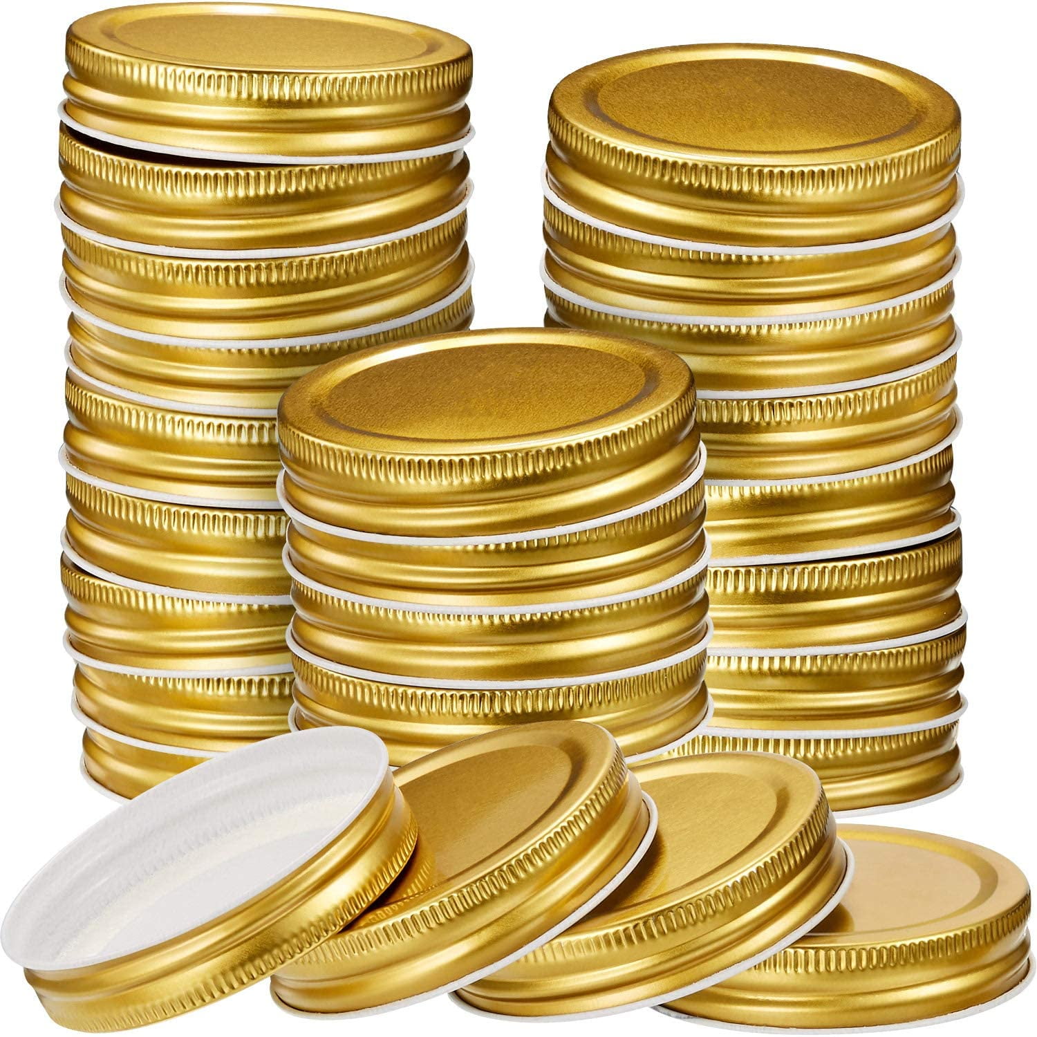 30 Packs Mason Jar Lids Regular Mouth Leak Proof Secure Mason Storage ...