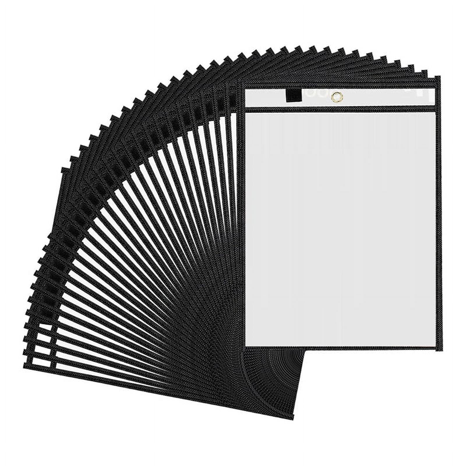 30 Packs Oversized Dry Erase Pockets Reusable Sleeves 10x13 Job Ticket ...
